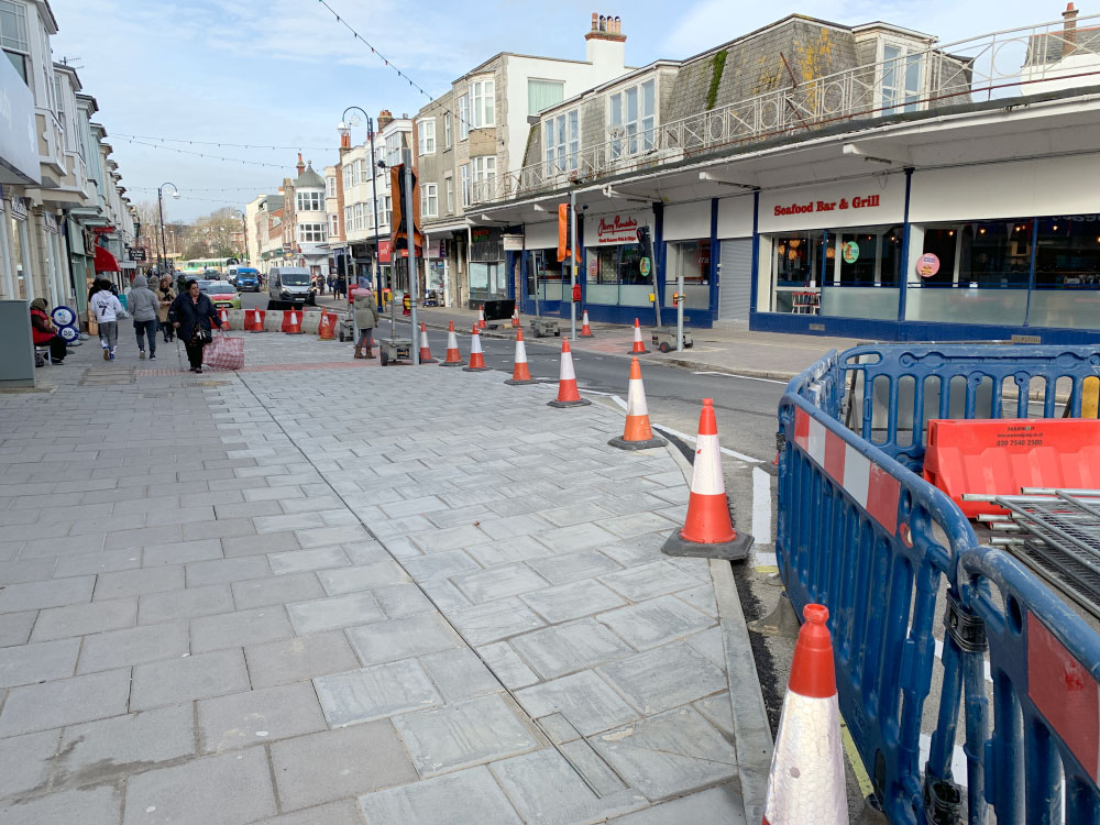 Swanage town centre enhancements in 2020 from Virtual Swanage