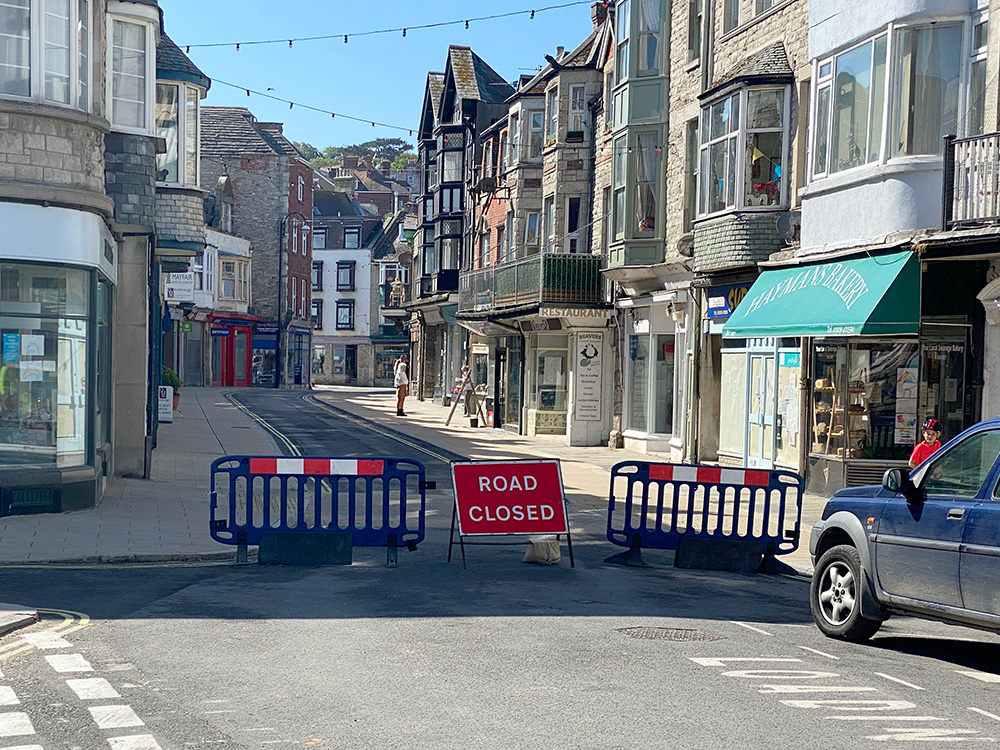 Swanage town centre enhancements in 2020 from Virtual Swanage