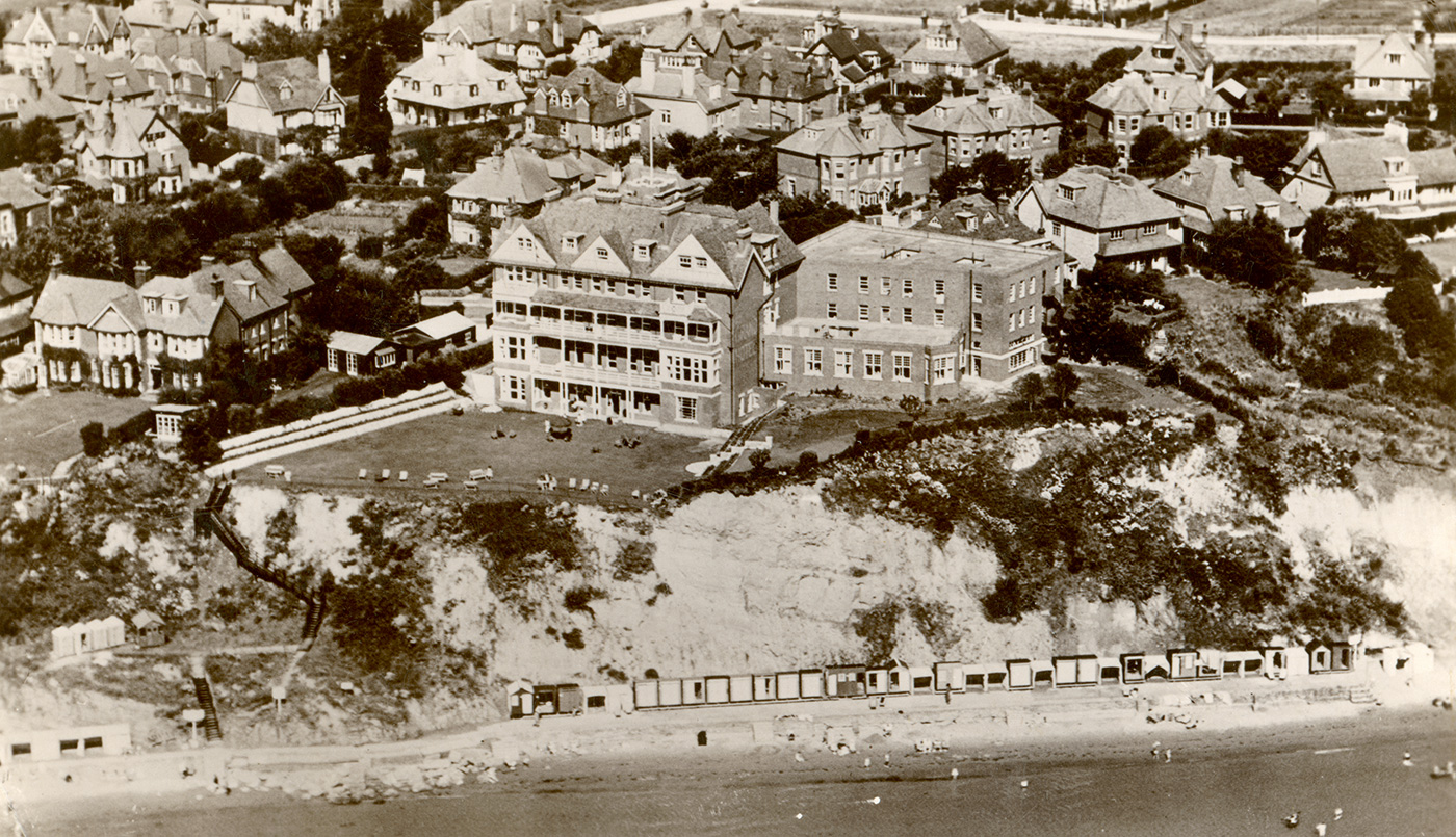 The Grand Hotel from the air in the 1940s | Swanage gallery