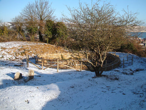 Snow at a old quarry | Swanage gallery