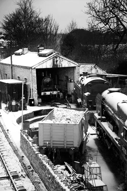 Snow on the Railway Turntable Swanage Gallery #1167