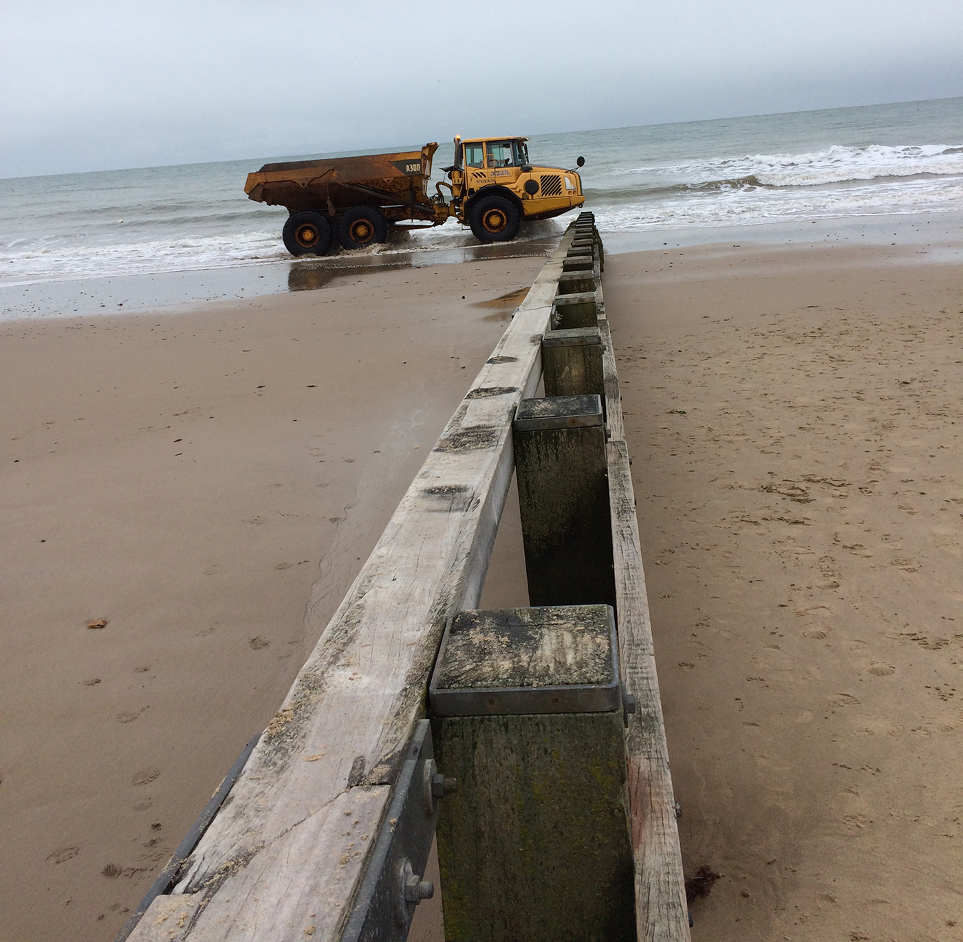 Cliff Repair Work at Low Tide | Swanage gallery