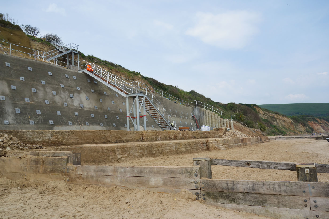 Cliff Repair work completed | Swanage gallery