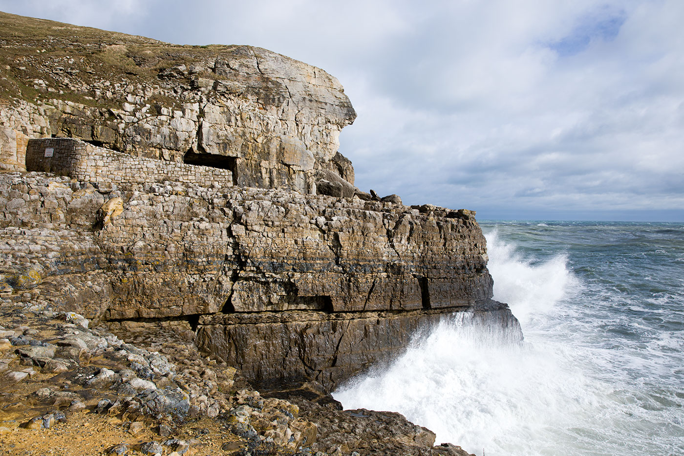 Tilly Whim Caves Storm | Swanage gallery