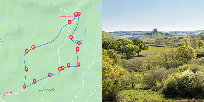 Walking Routes from Virtual Swanage